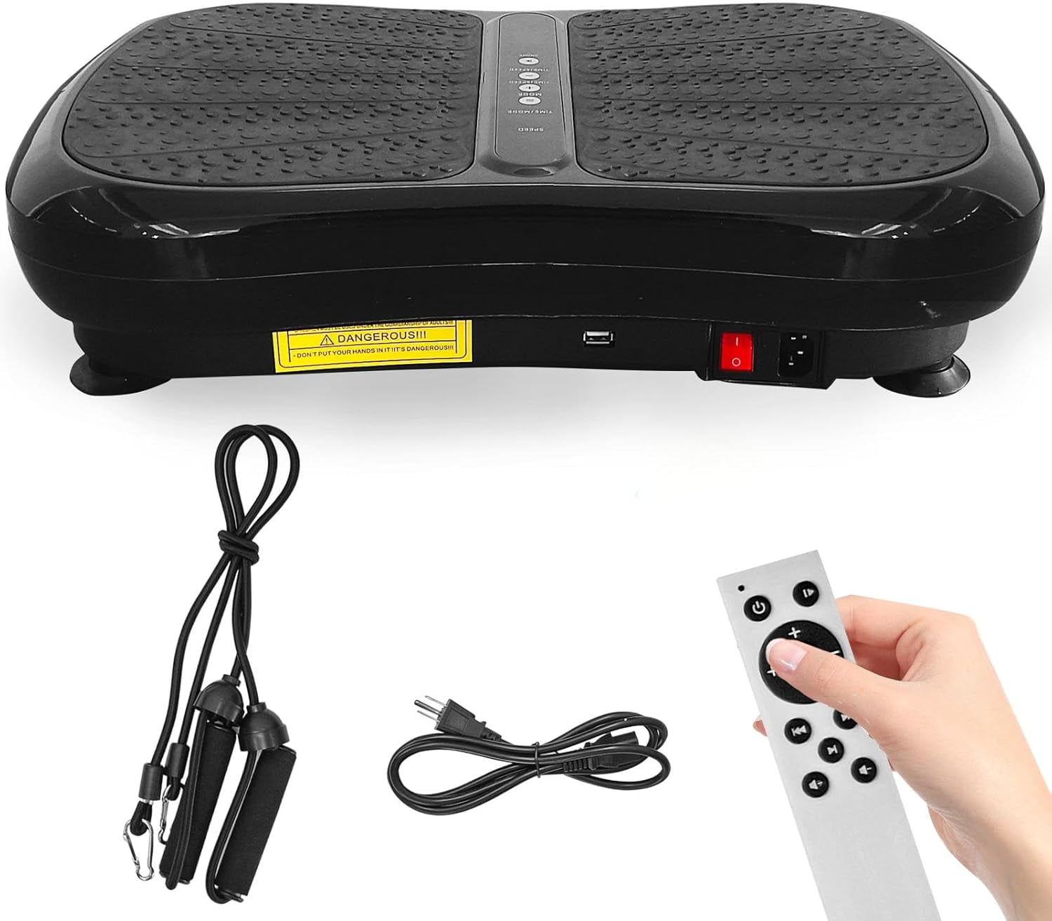 Vibration Plate Exercise Machine, Vibrating Lymphatic Drainage Shaking Full Body Shaker Workout ...