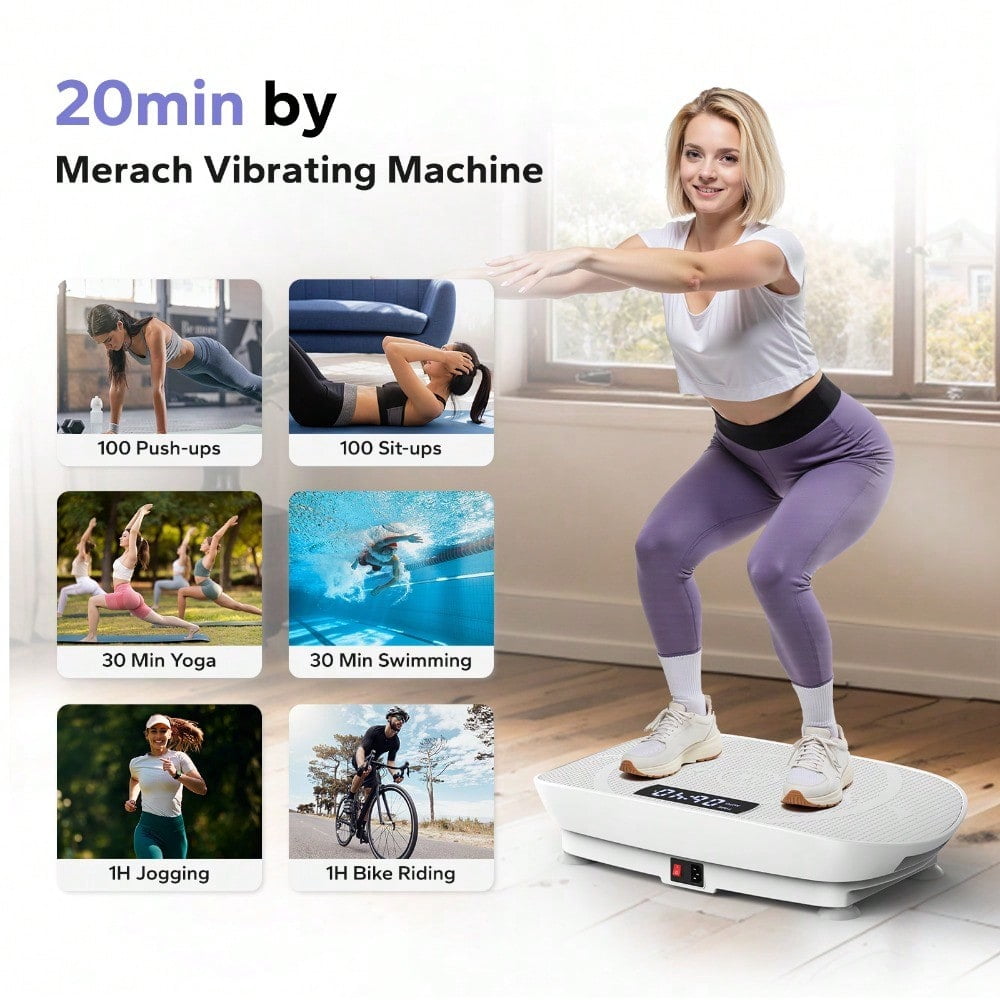 Vibration Plate Exercise Machine, Whole Body Workout Equipment For ...