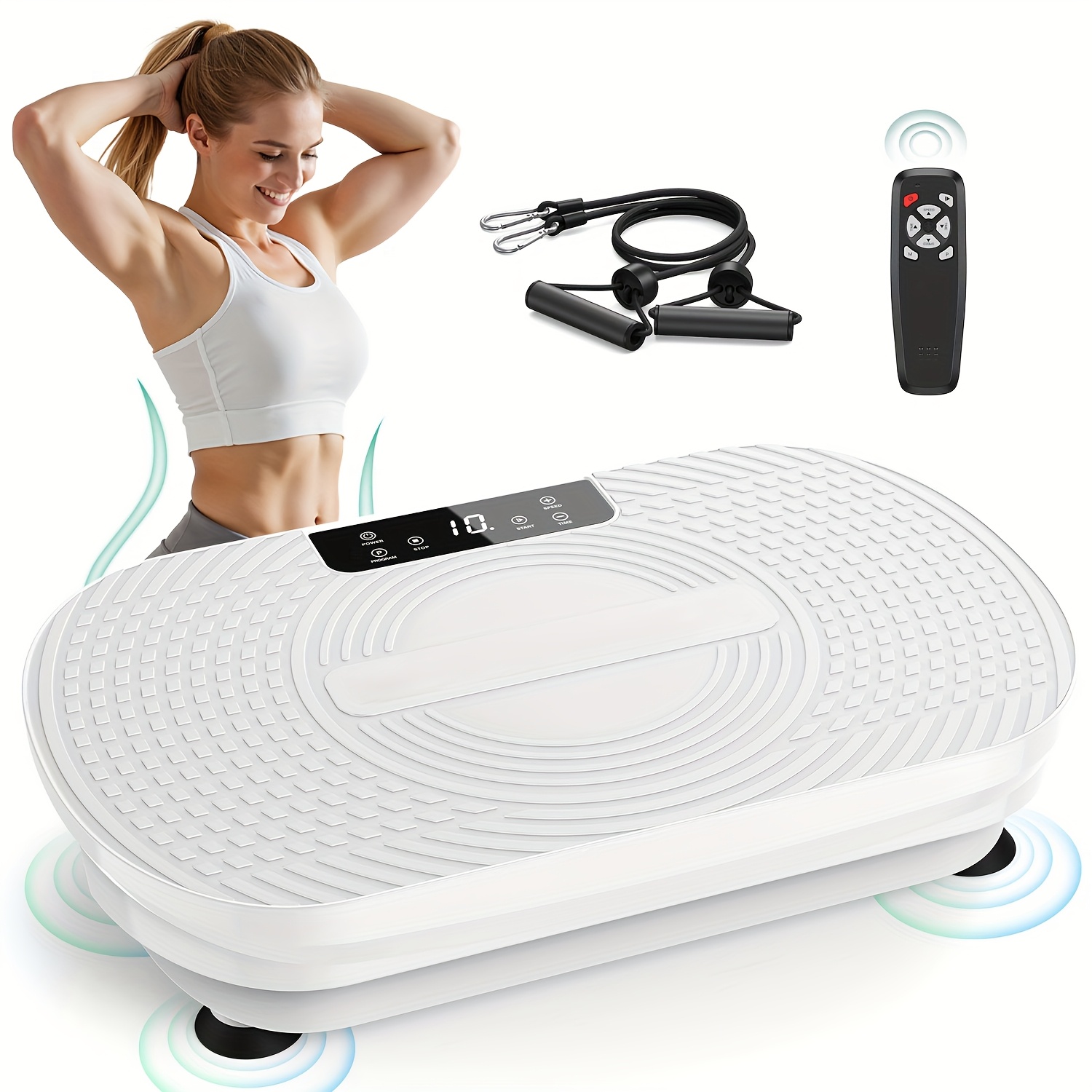Vibration Plate Exercise Machine Whole Body Workout Power Vibrate ...