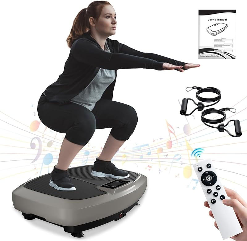 Vibration Plate Exercise Machine - Whole Body Workout Vibration ...