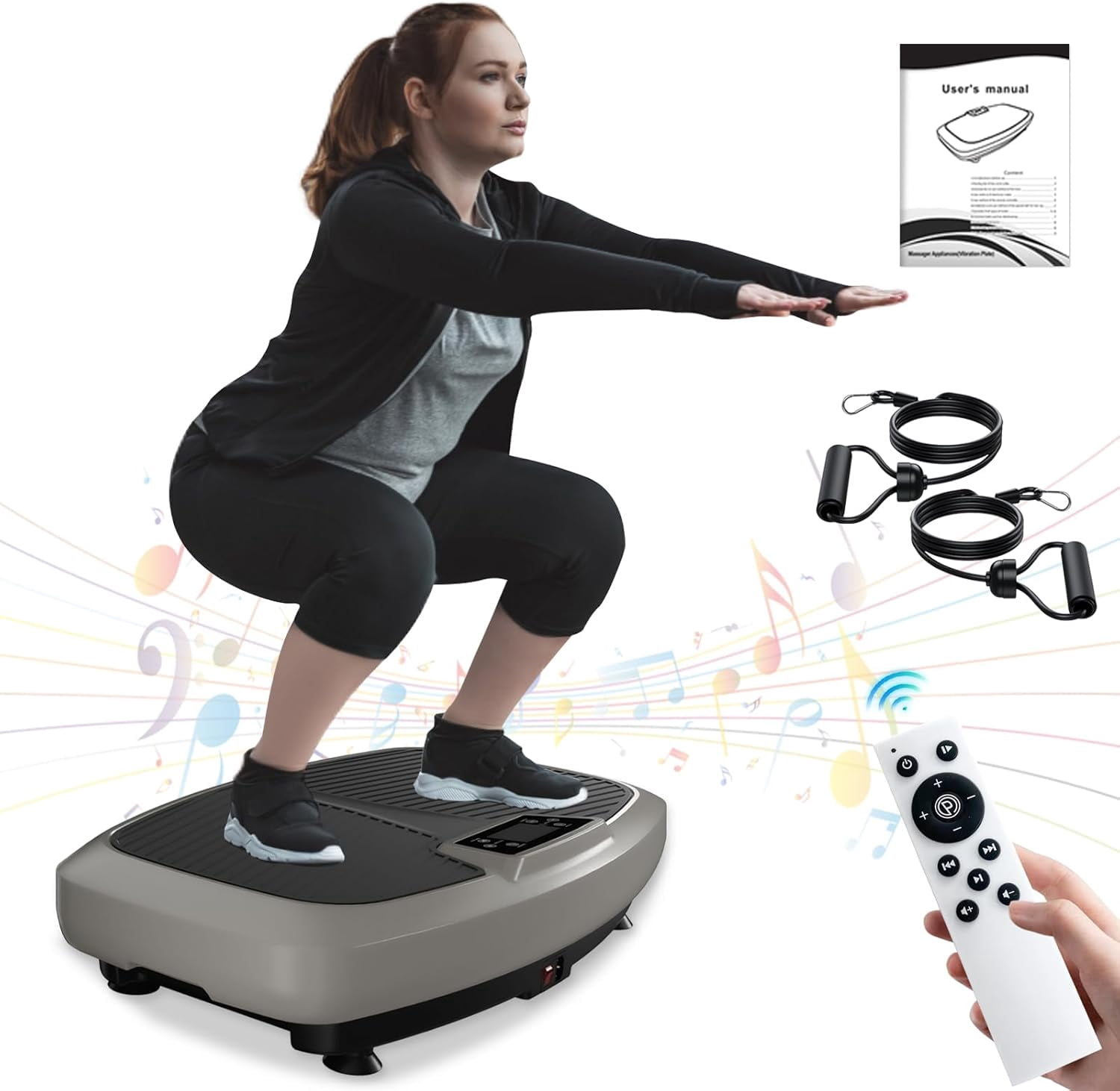 Vibration Plate Exercise Machine - Whole Body Workout Vibration ...