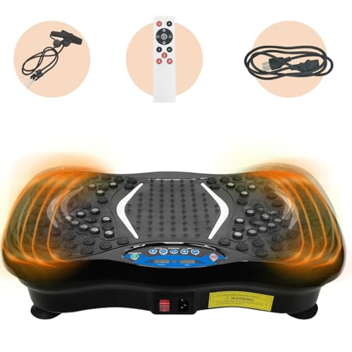 Vibration Plate Exercise Machine, Whole Body Workout Vibration Platform ...