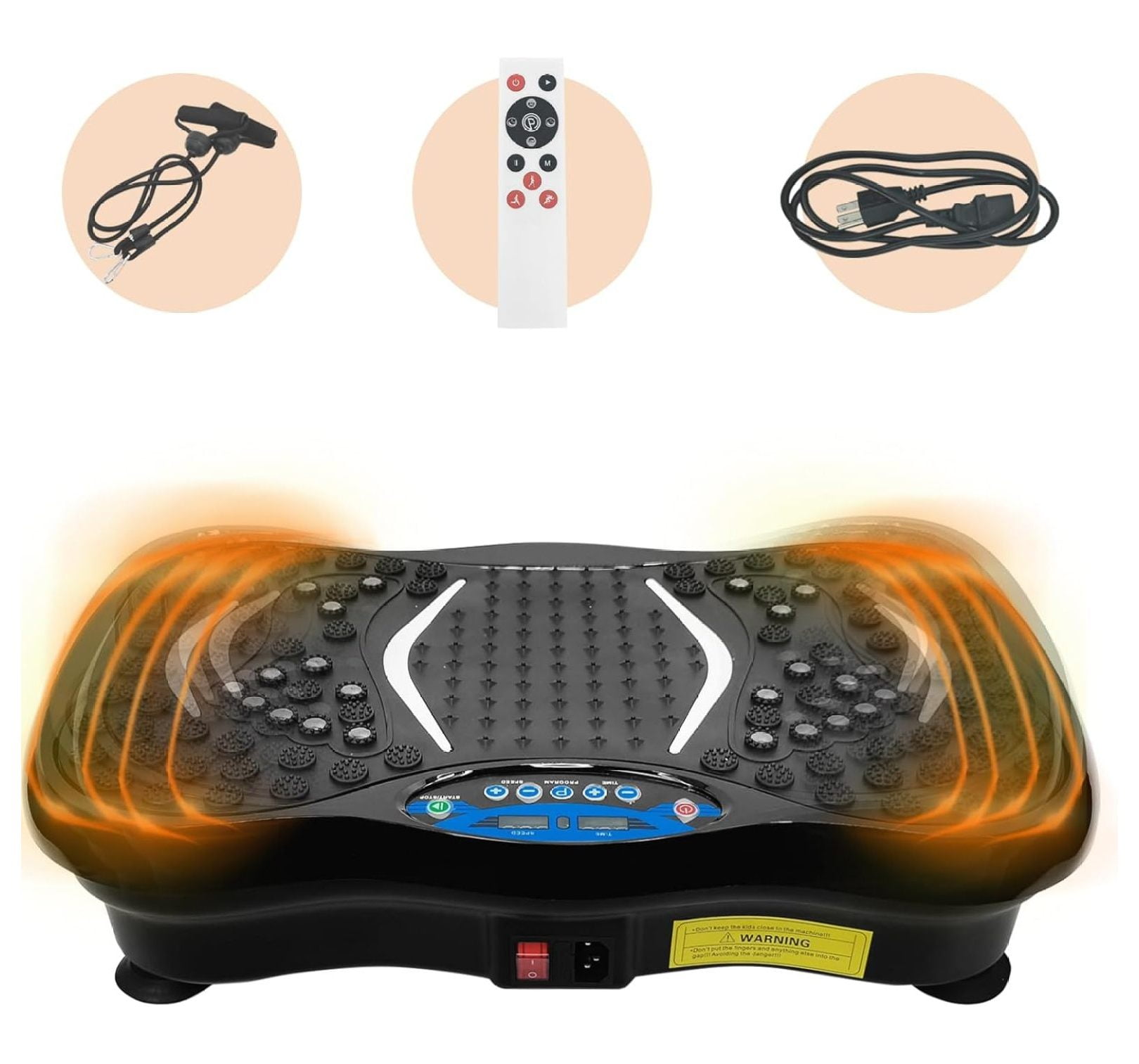 Vibration Plate Exercise Machine, Whole Body Workout Vibration Platform ...