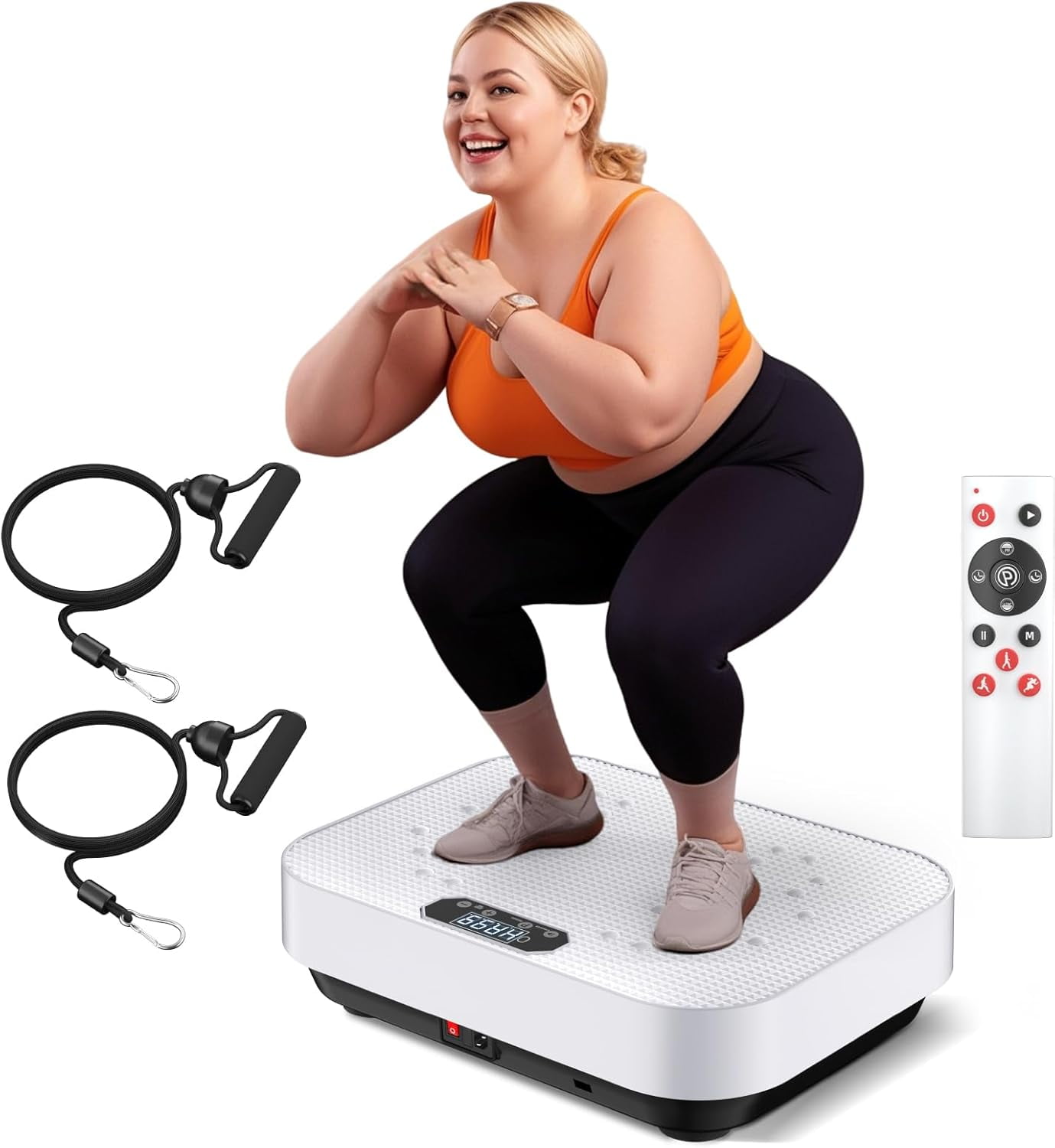 Vibration Plate Fitness Machine - Full-Body Oscillating Platform with ...
