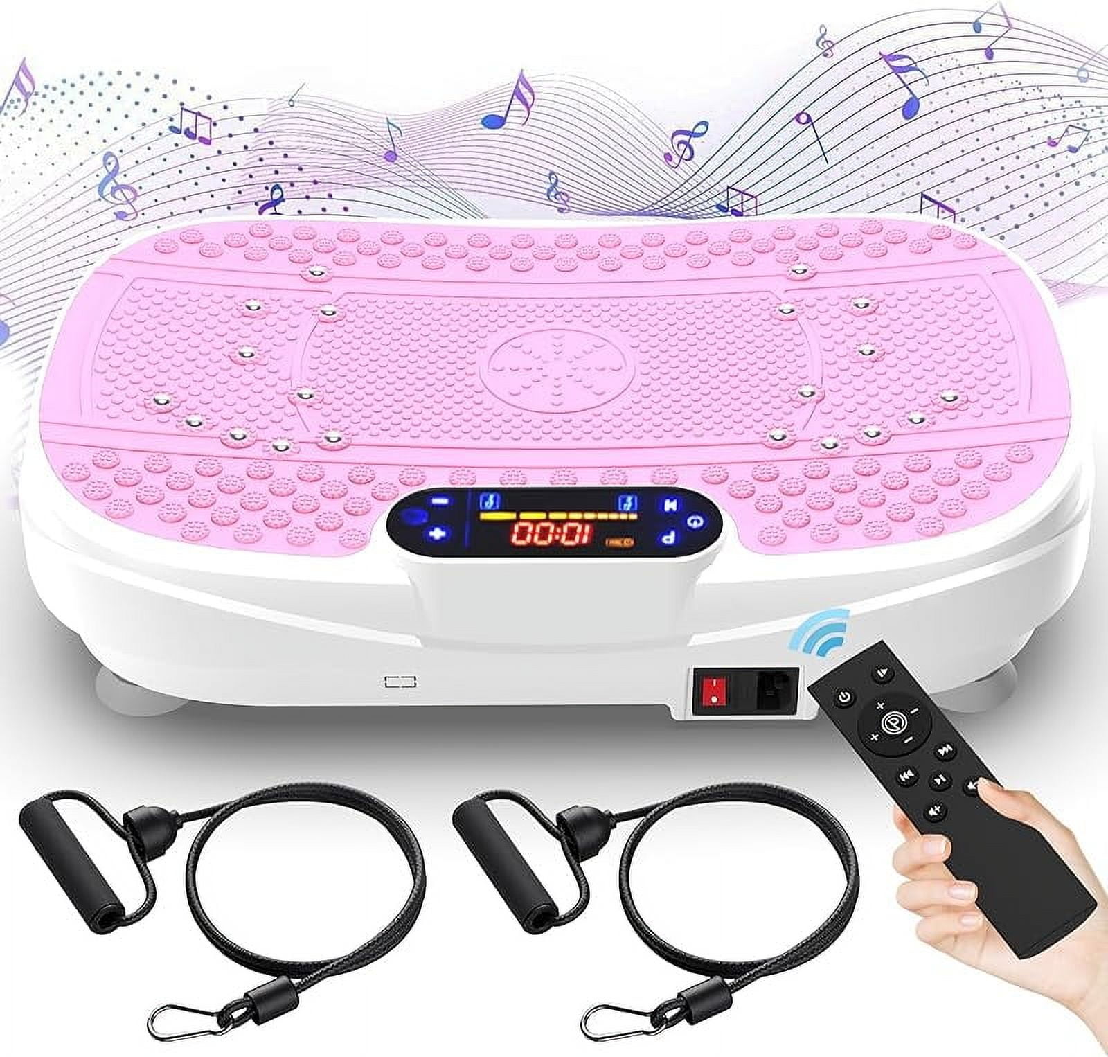 Vibration Plate Fitness Platform Exercise Machine Vibrating Lymphatic Drainage Shaking Full Body ...