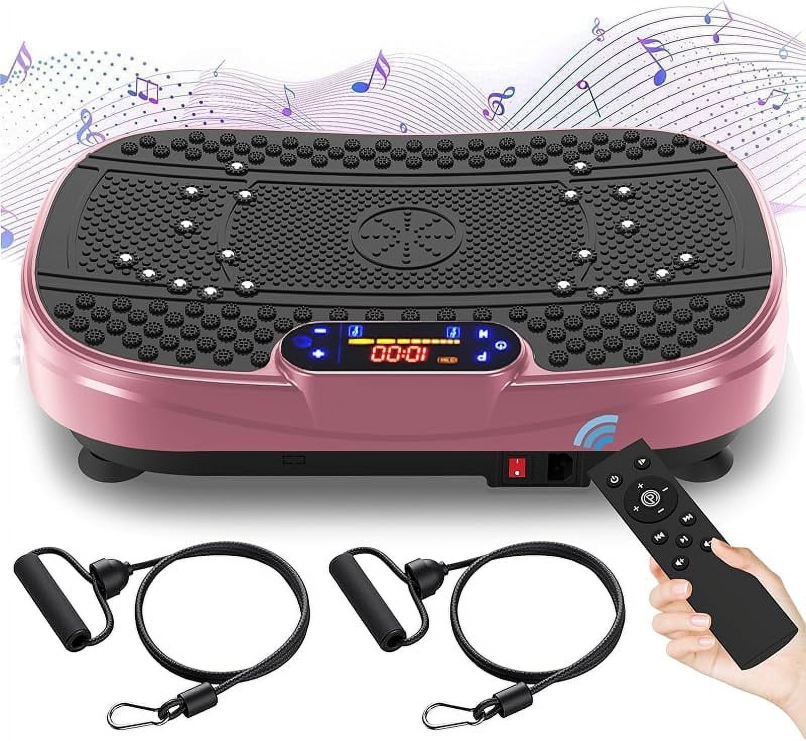 Vibration Plate Fitness Platform Exercise Machine Vibrating Lymphatic Drainage Shaking Full Body ...