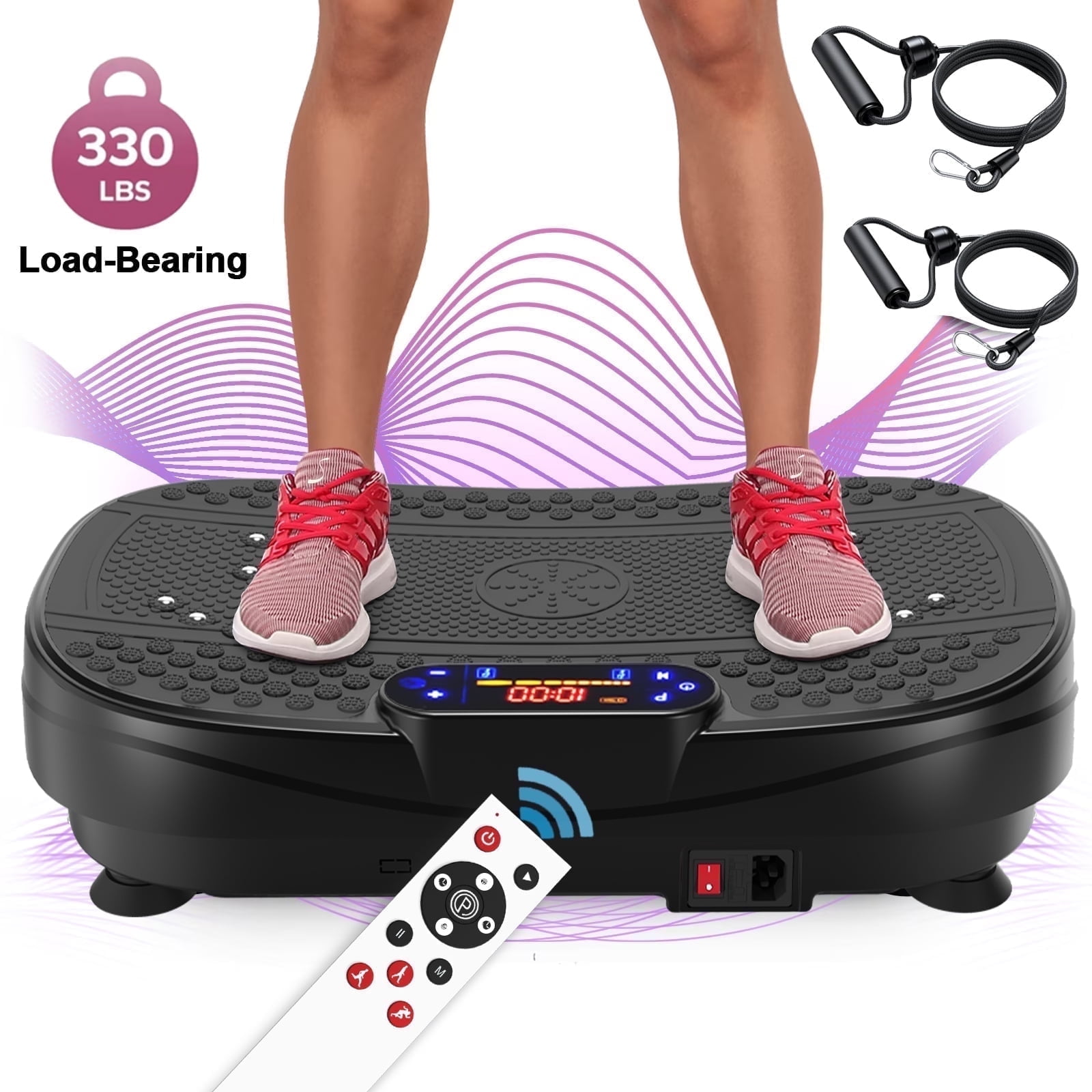 Fahuac Vibration Plate Fitness Platform Exercise Machine - Full Body ...