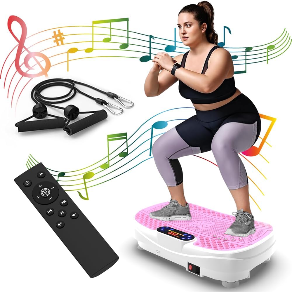 Vibration Plate Fitness Platform Exercise Machine Vibrating Shaking ...