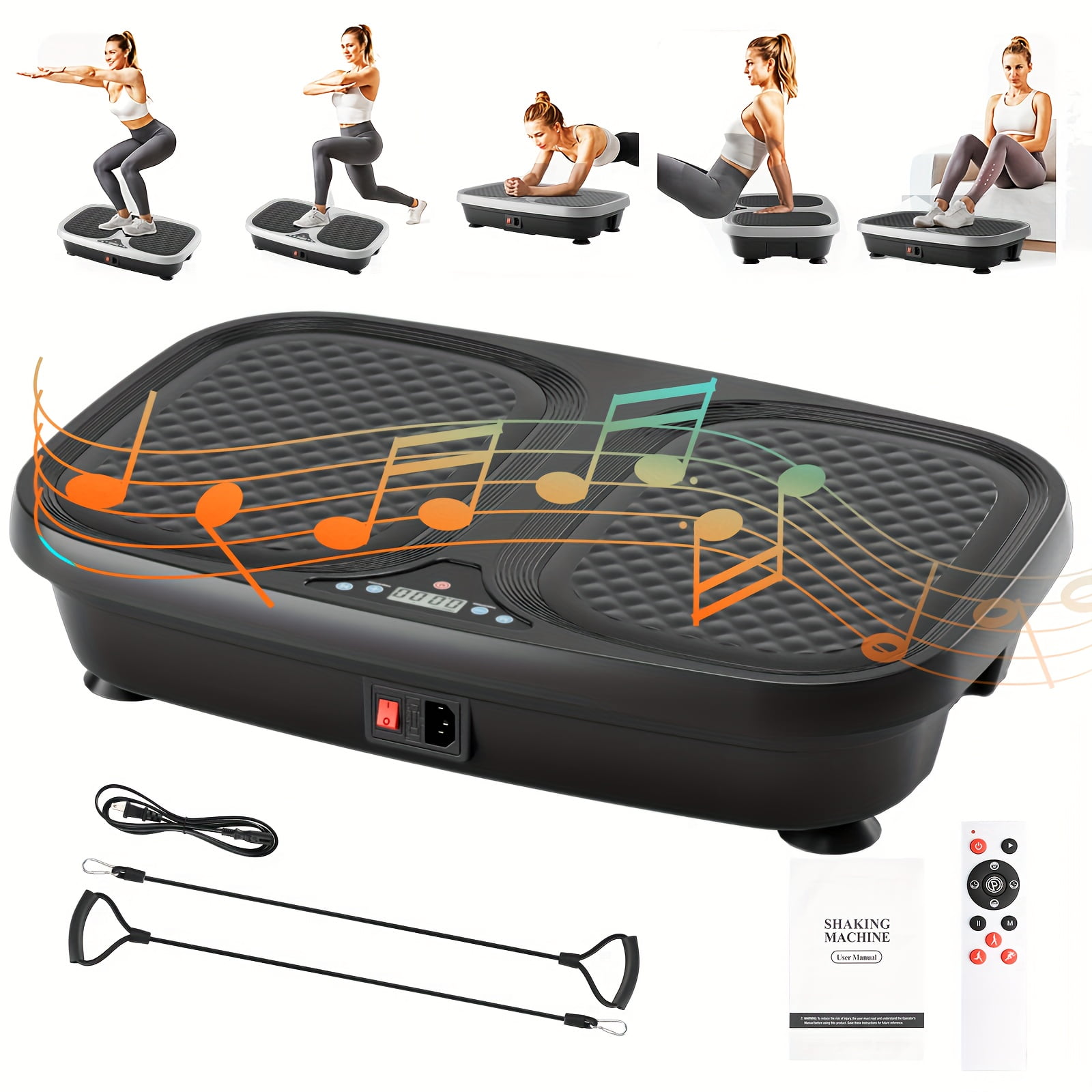 Vibration Plate Machine - High-Speed Platform for Home Gym, Fat Burning ...