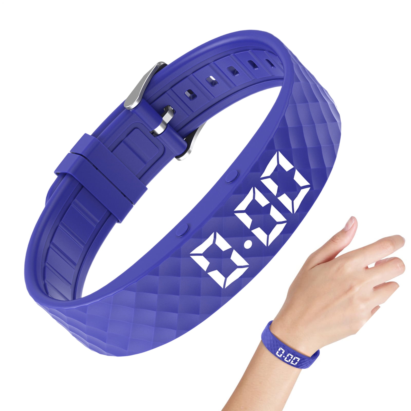 Vibration Reminder Smart Sports Wristband Sleep Monitoring Rechargeable ...