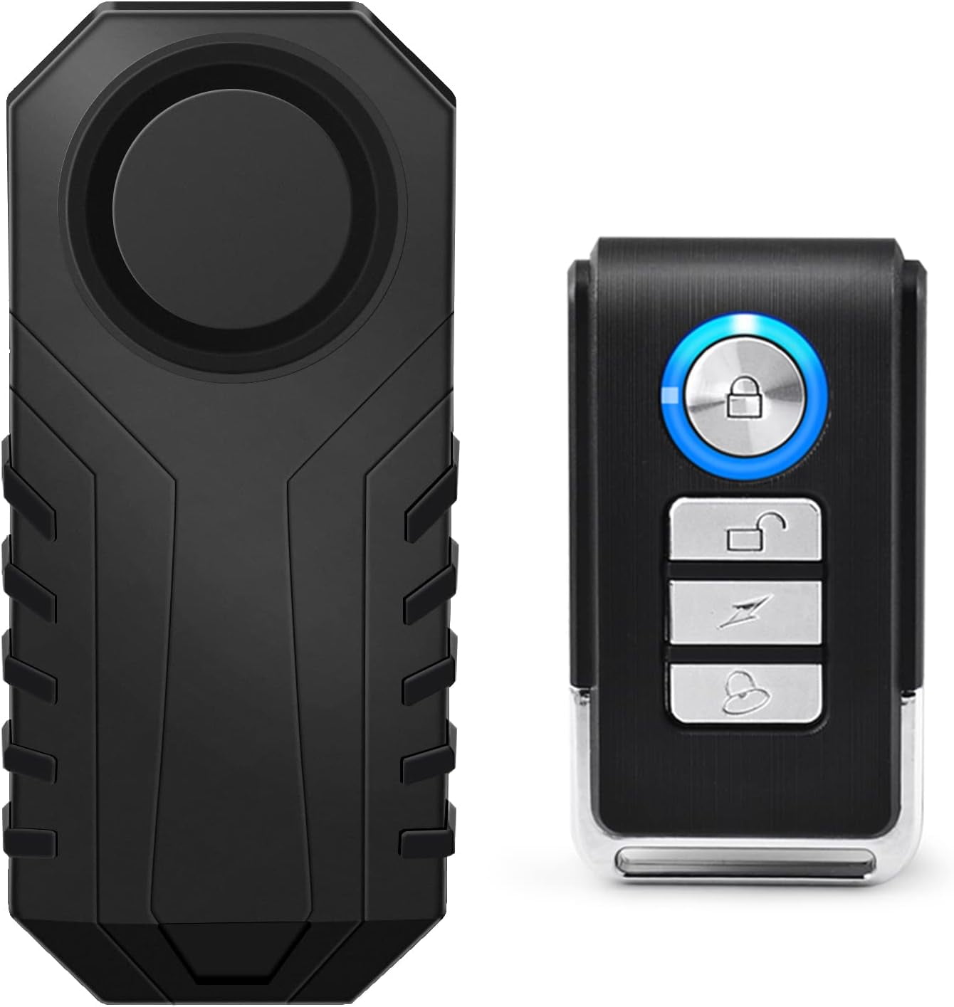 Vibration Sensing Bike Alarm with Remote 1Pack, Loud Bicycle Alarm ...