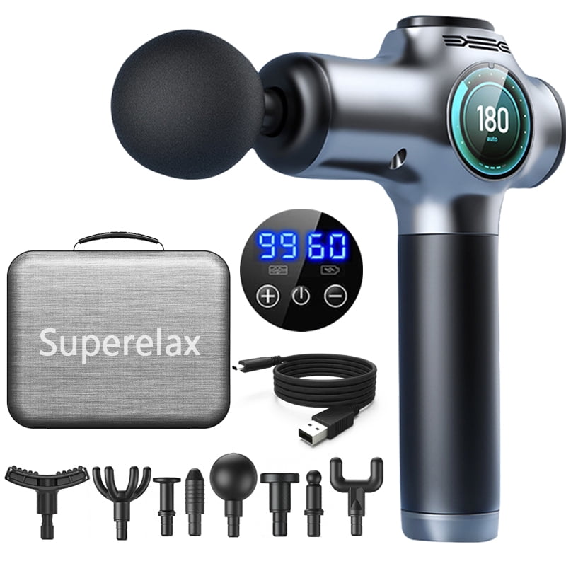 Vibration gun massage machine 99 gear body electric massager for neck ...