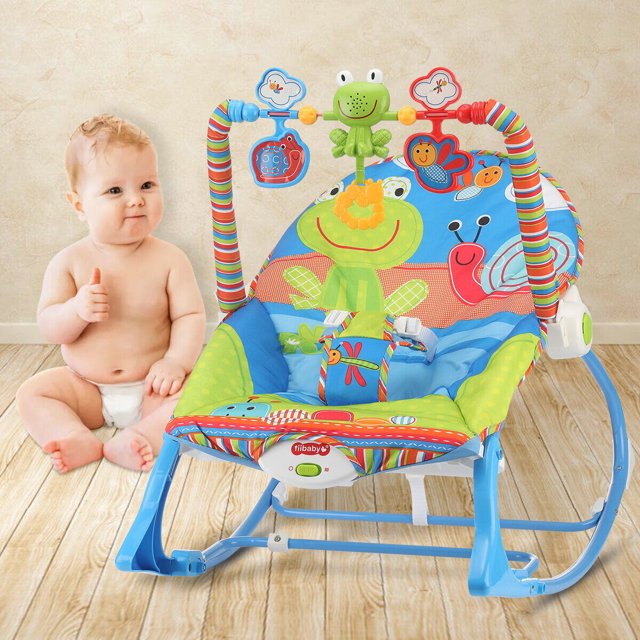 Vibrations, & Blue to Infant Home for Rocker Seat Baby Bouncer Toddler ...