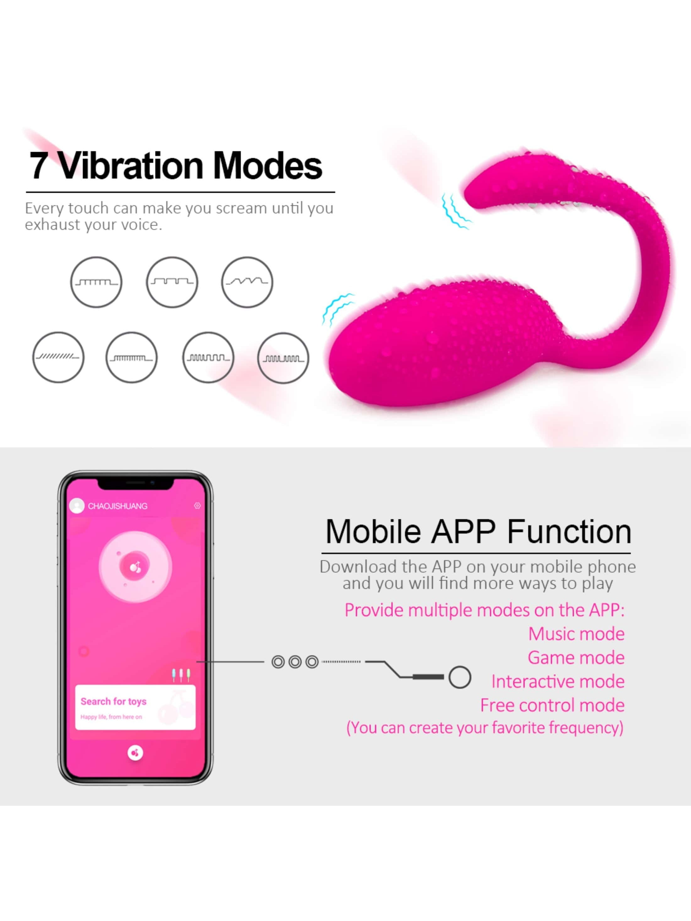 Vibrator App Remote Control Sex Toys For Woman Bluetooth Wearable