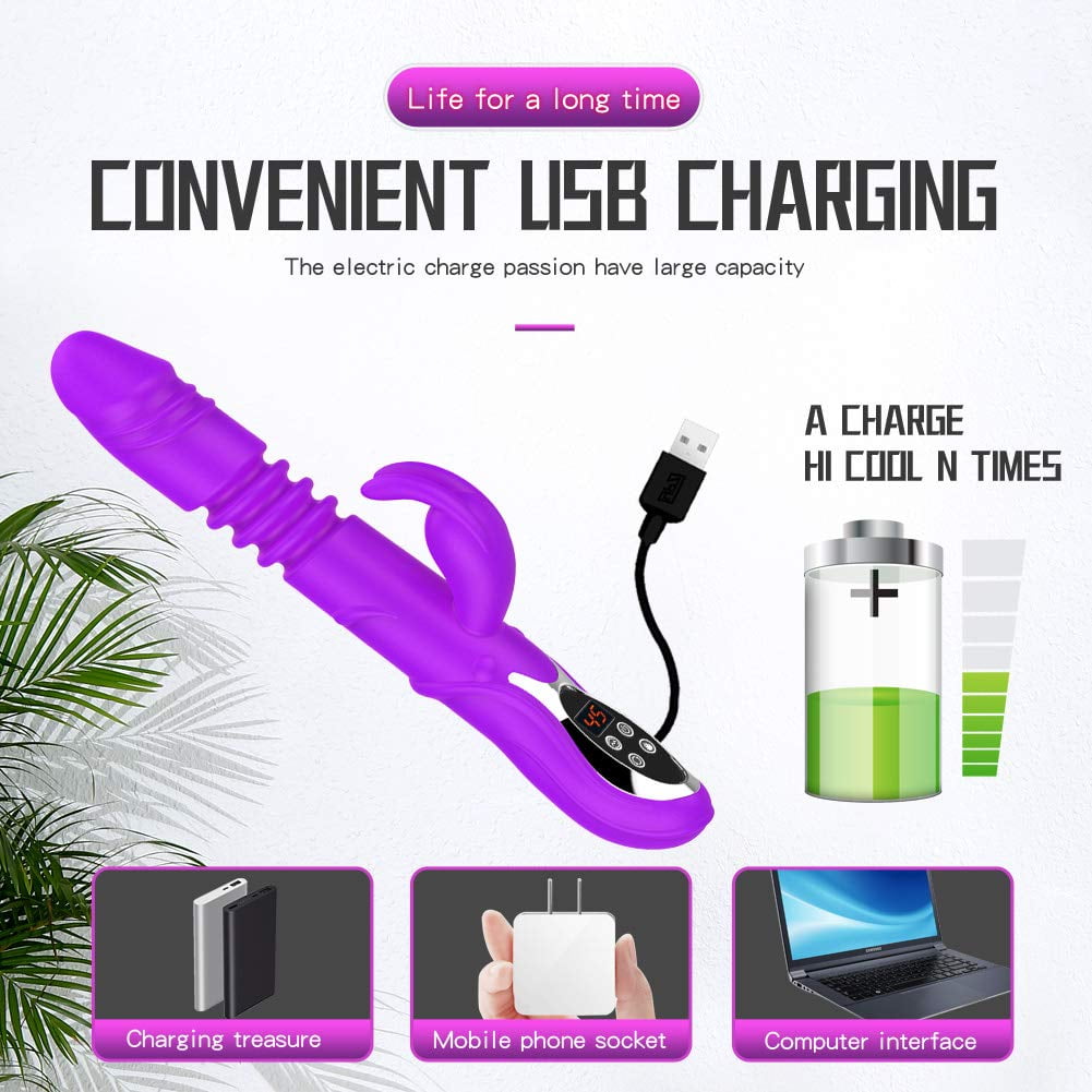 Vibrator Telescopic Machine G Spot Vibrator Thrusting Rotating Female