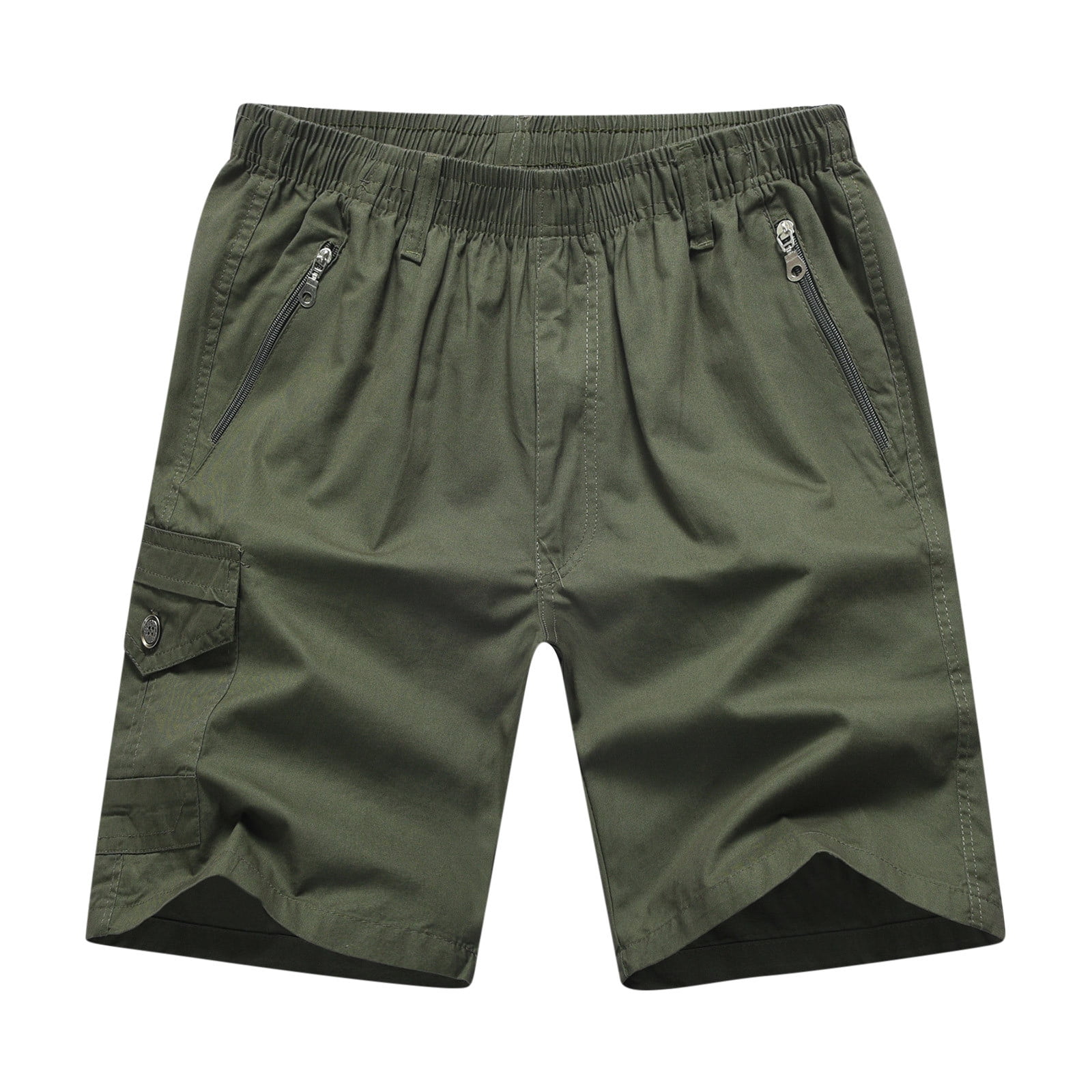 Vibrex Cargo Shorts Men, Men's Solid Color Workwear Shorts Outdoor ...