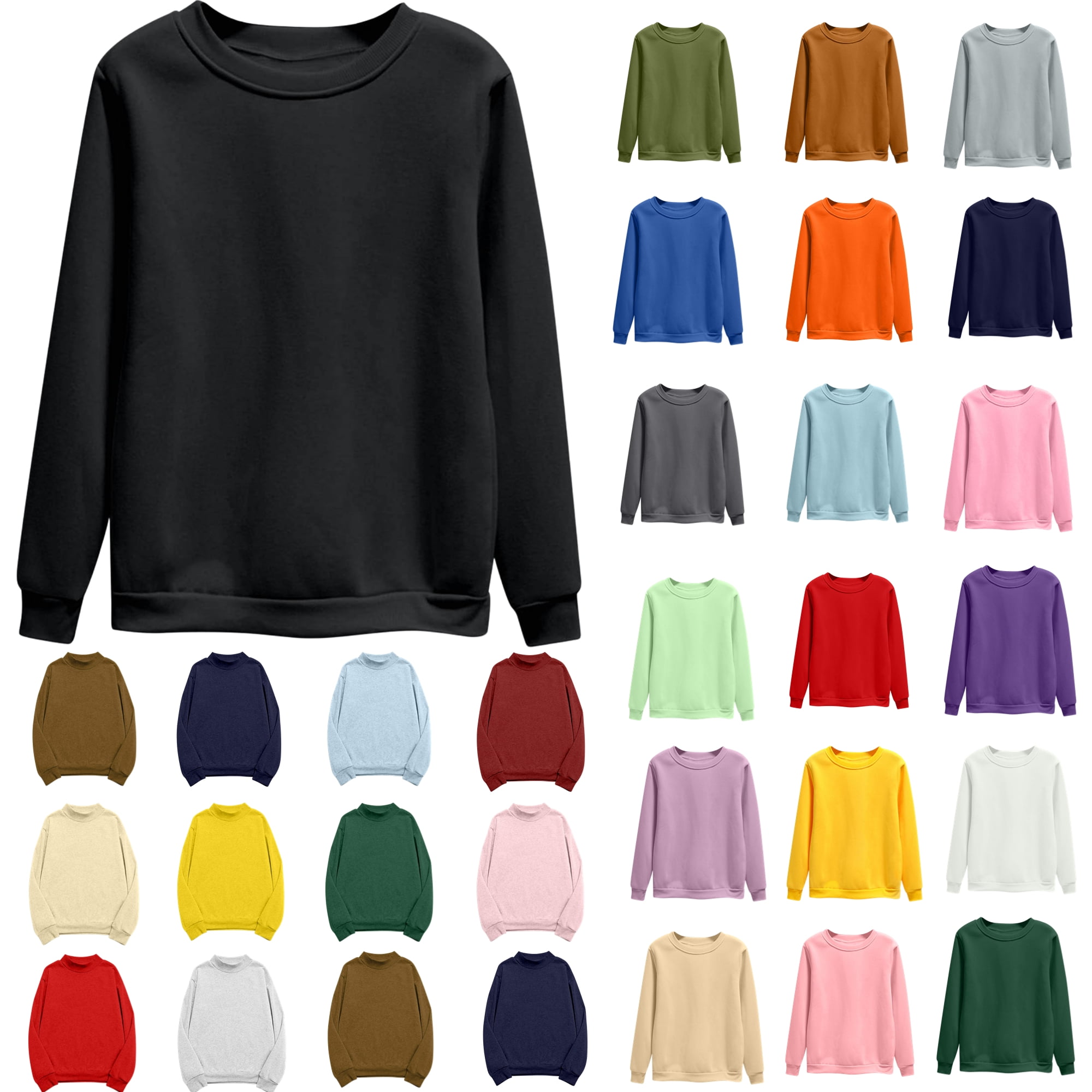 Vibrex Sweatshirts for Women Plus Size,Women's Oversized Round Neck ...