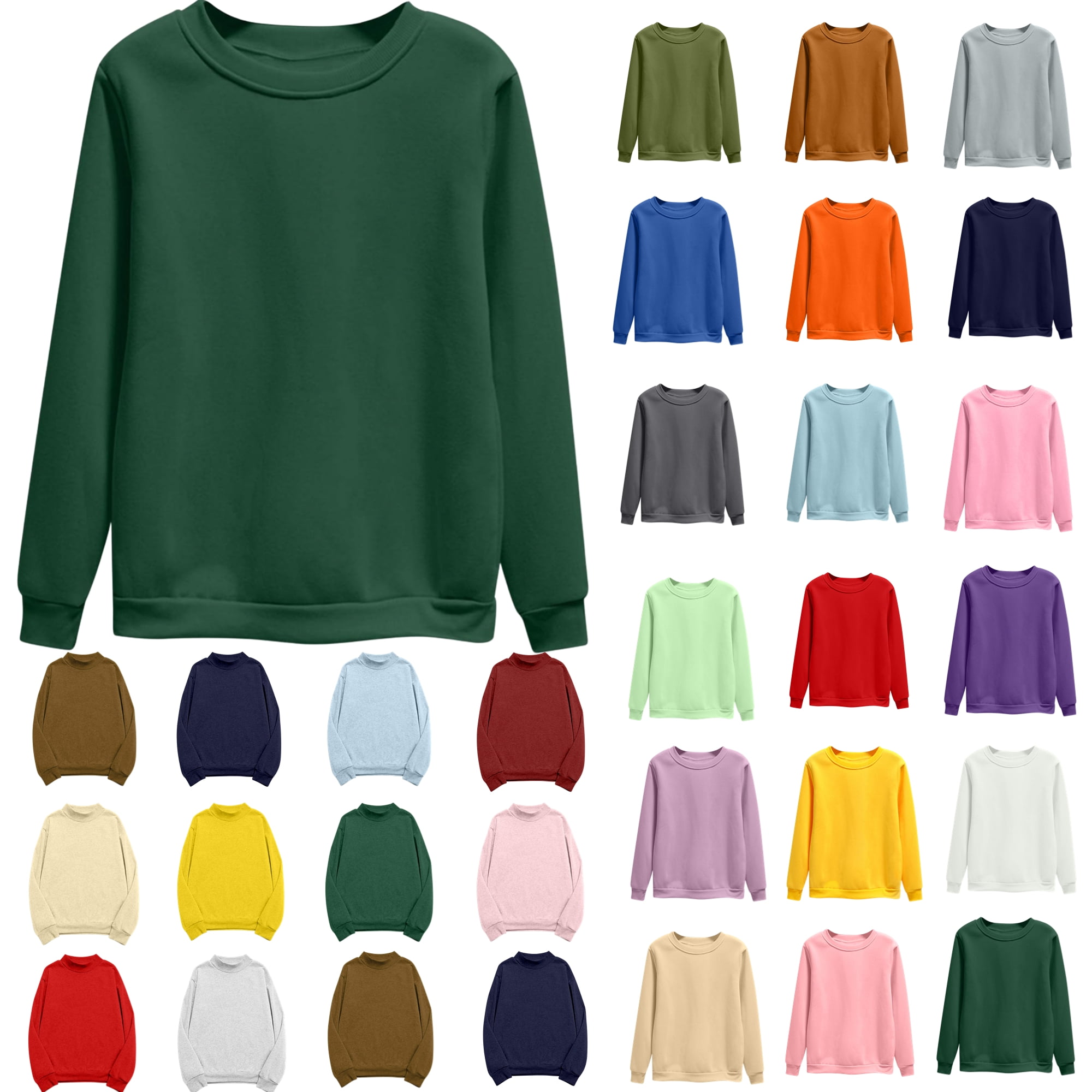 Vibrex Sweatshirts for Women Plus Size,Women's Oversized Round Neck ...