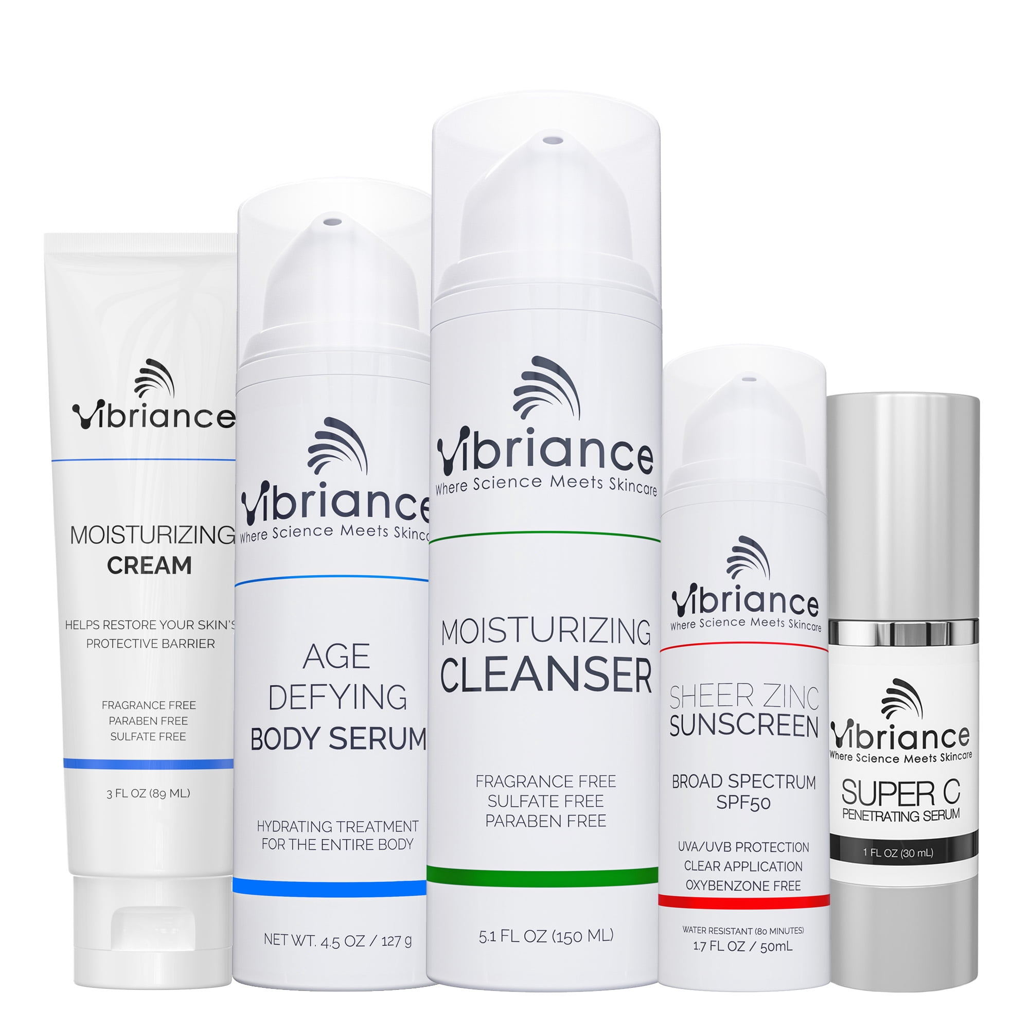 Vibriance Premium Skincare Bundle | Super C All-in-One Serum, Face ...