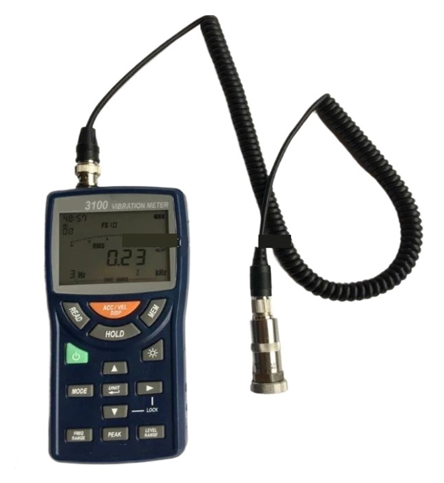 Vibrometer, 3100 DC/AC Vibration Meter Measure Acceleration,Velocity ...
