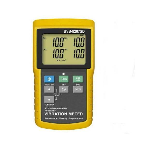 Vibrometer, BVB-8207SD 4 Channels Vibration Meter Recorder Real Time ...