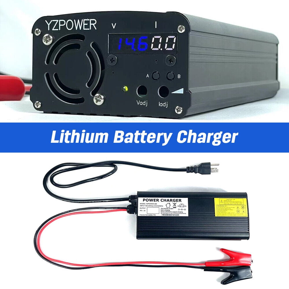 VicTsing 14.6V 10/20A AC/DC Lithium Battery Charger, Digital Display ...