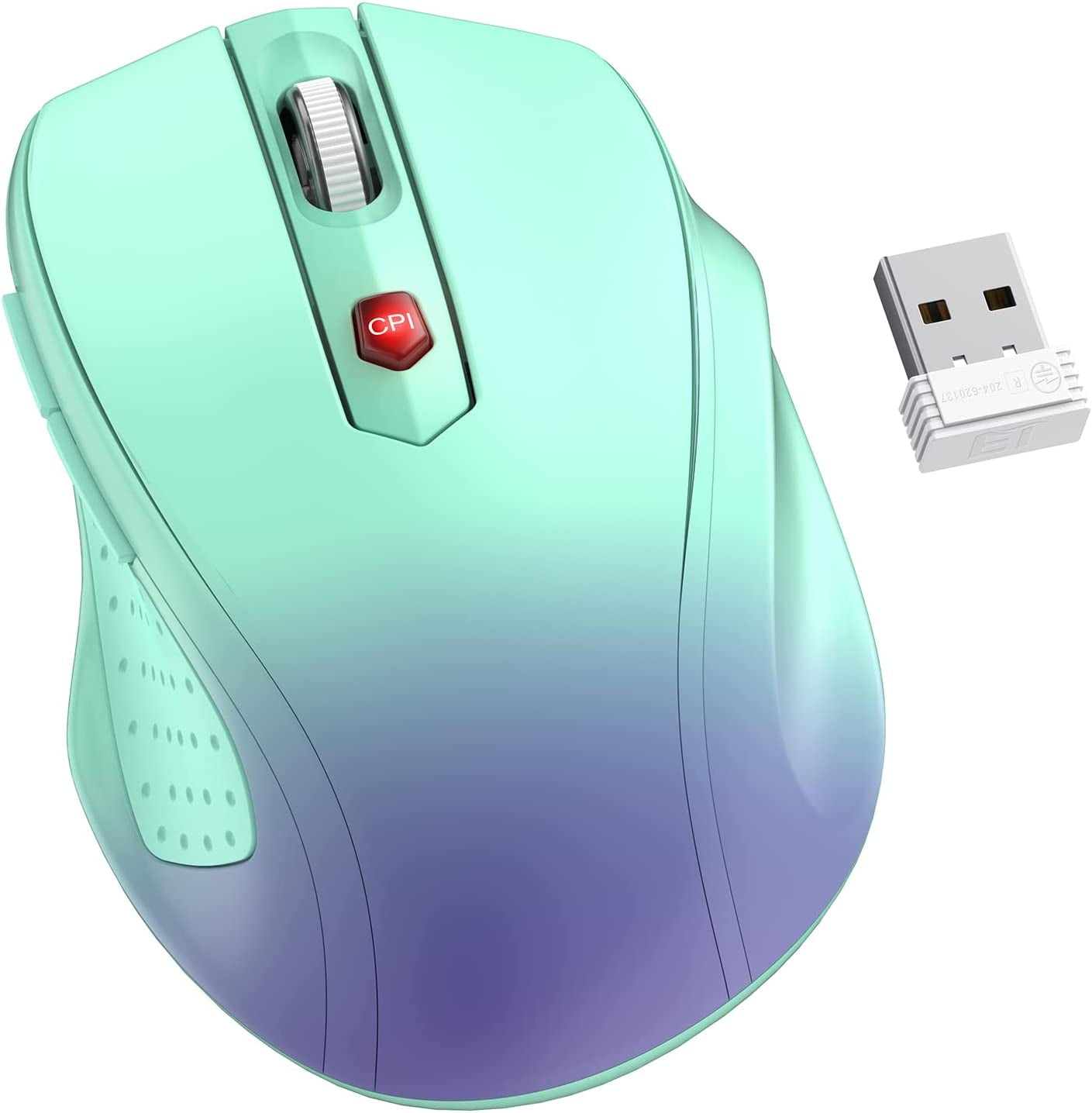 VicTsing 2.4G Wireless Mouse, Ergonomic Computer Mouse W/800-2400 DPI ...