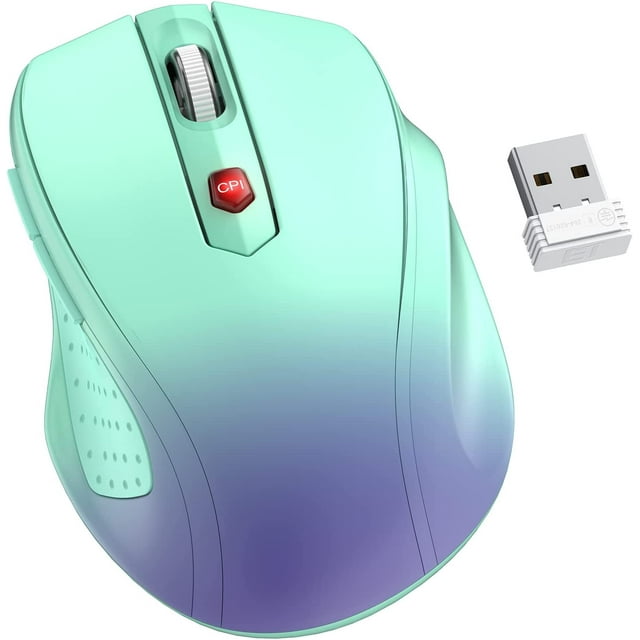 VicTsing 2.4G Wireless Mouse, Ergonomic Computer Mouse W/800-2400 DPI ...
