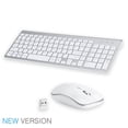 VicTsing 2.4G Wireless Silent Keyboard And Mouse Mini Multimedia Ultra ...