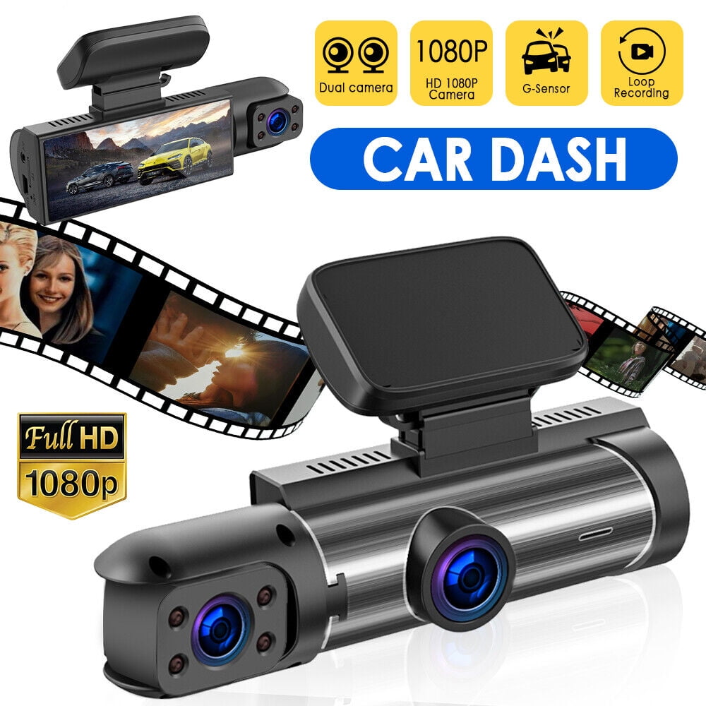 VicTsing 3.16" 1080P Dual Lens Dash Cam Mini Car Dash Parking Monitor ...