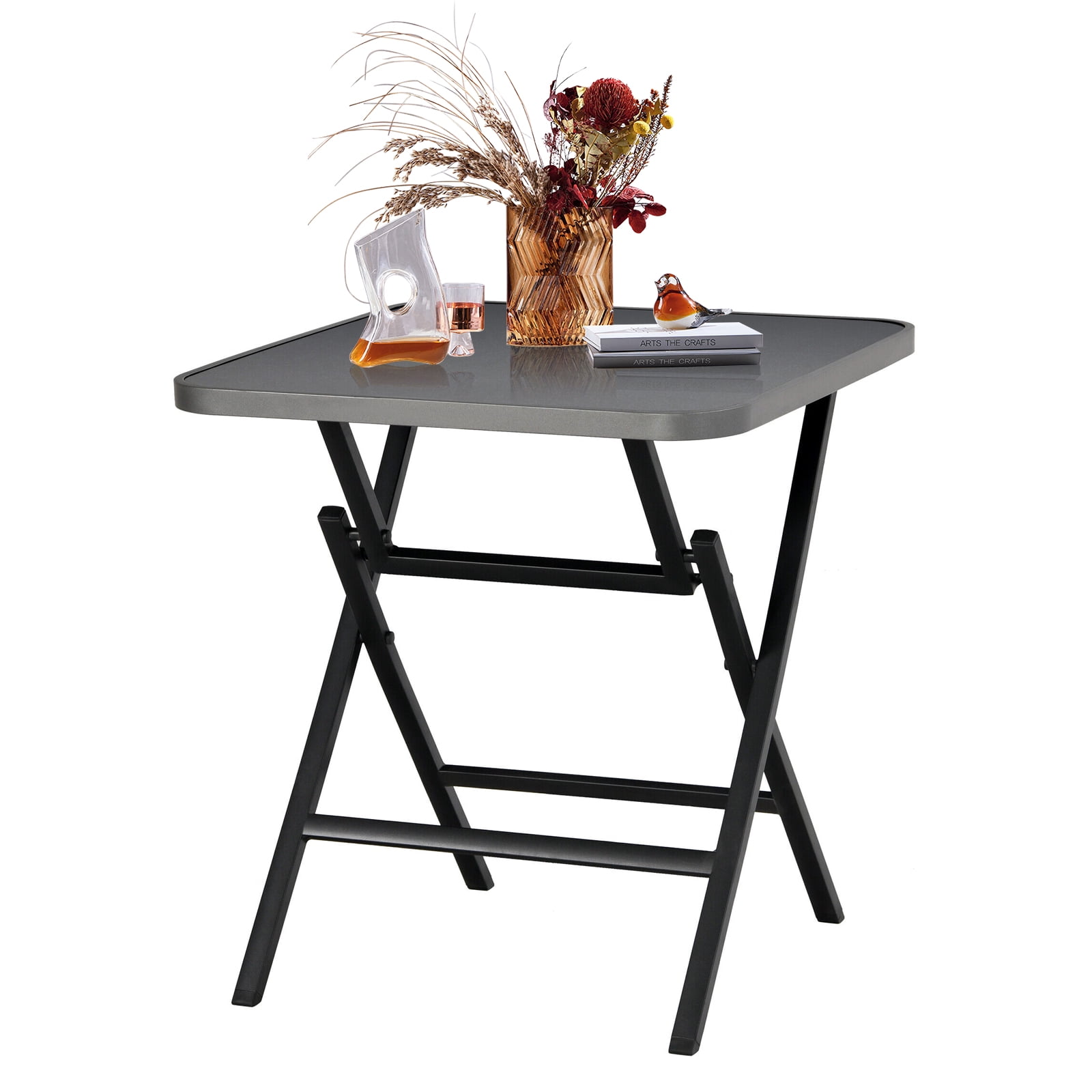 Vicamelia Foldable Square Dining Table Patio Essential with Aluminum ...