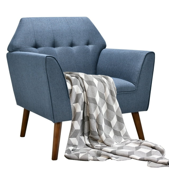 Vicamelia Modern Tufted Fabric Accent Chair, Button Tufted ...