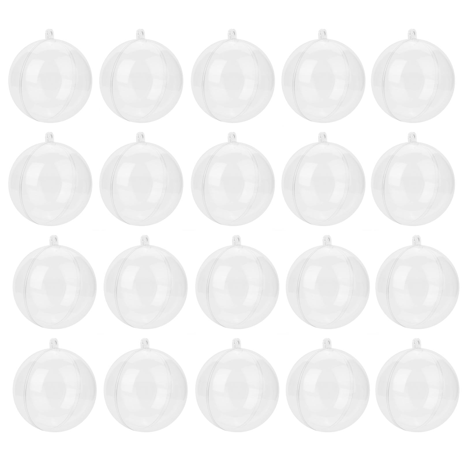 Viccilley Fillable Balls - 20 Pcs Clear Fillable Ornament Balls DIY ...