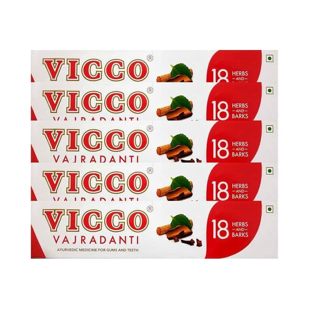 Vicco Herbal Toothpaste (Pack DHF10 of 5) - Walmart.com