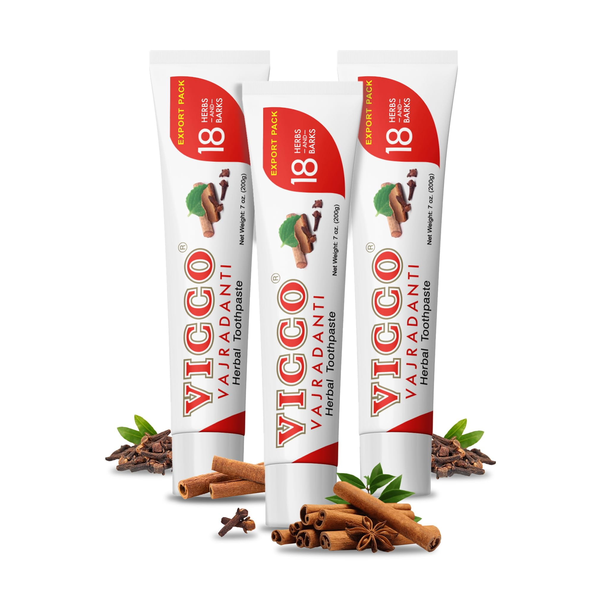 Vicco Vajradanti Herbal Toothpaste, Contains 20 Ayurvedic Herbs and ...