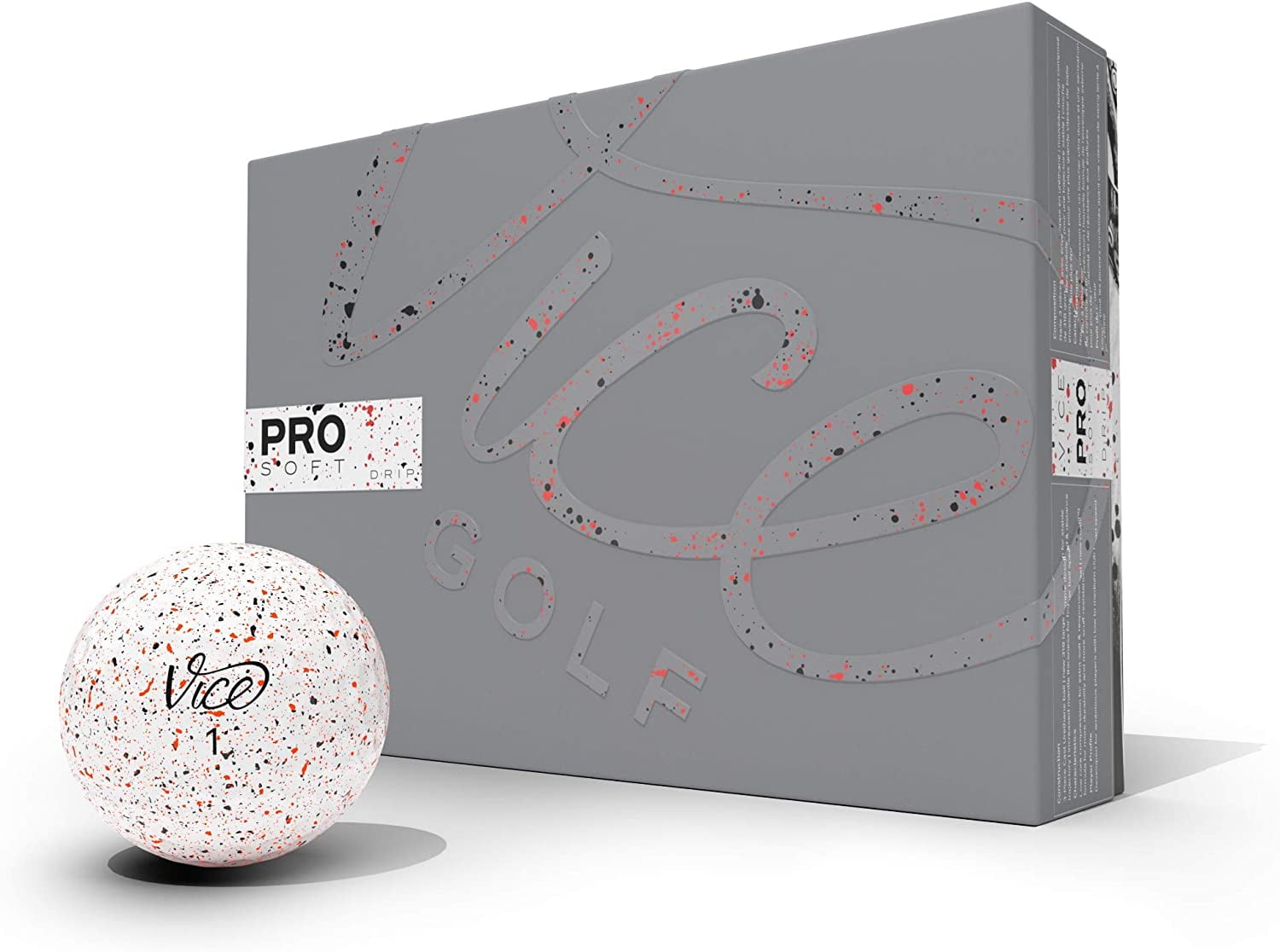 Vice Golf Pro Soft Drip Golf Balls, Red, 12 Pack - Walmart.com