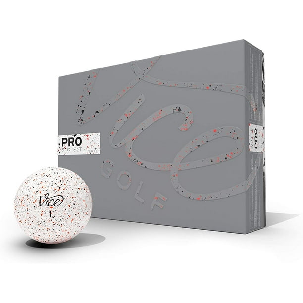 Vice Golf Pro Soft Drip Golf Balls, Red, 12 Pack - Walmart.com