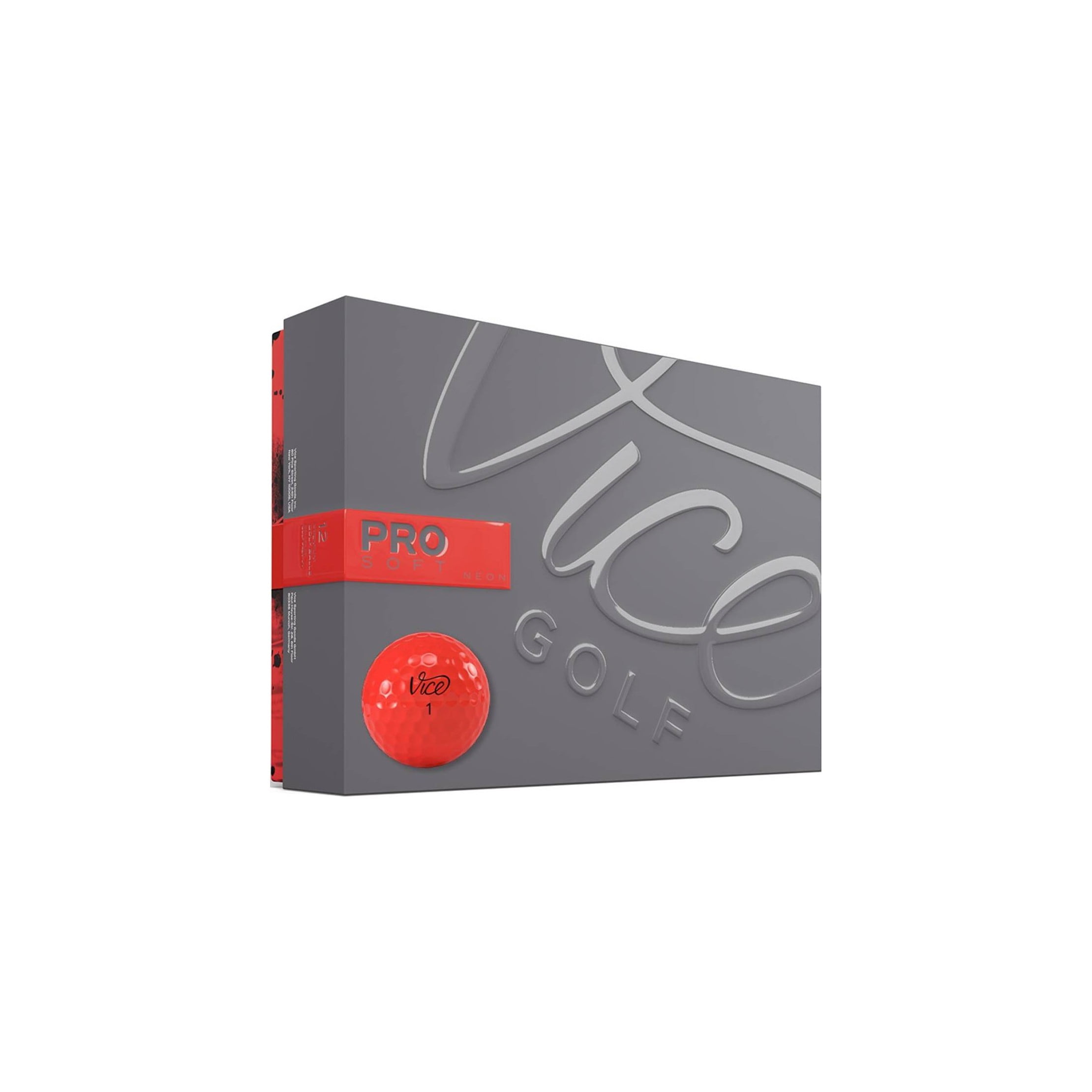 Vice Pro Soft Golf Balls - Neon Red - Walmart.com