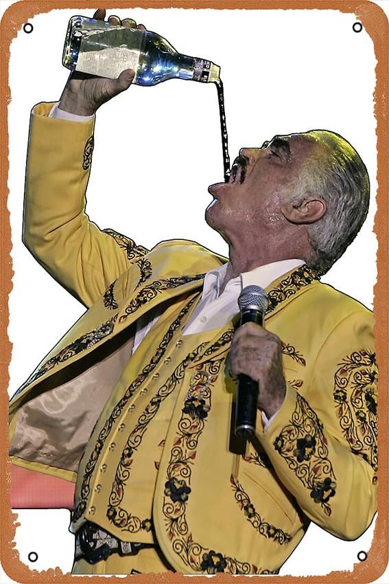 Vicente Fernandez - Tequila Poster Retro Metal Tin Sign 8x12 Inch Home ...