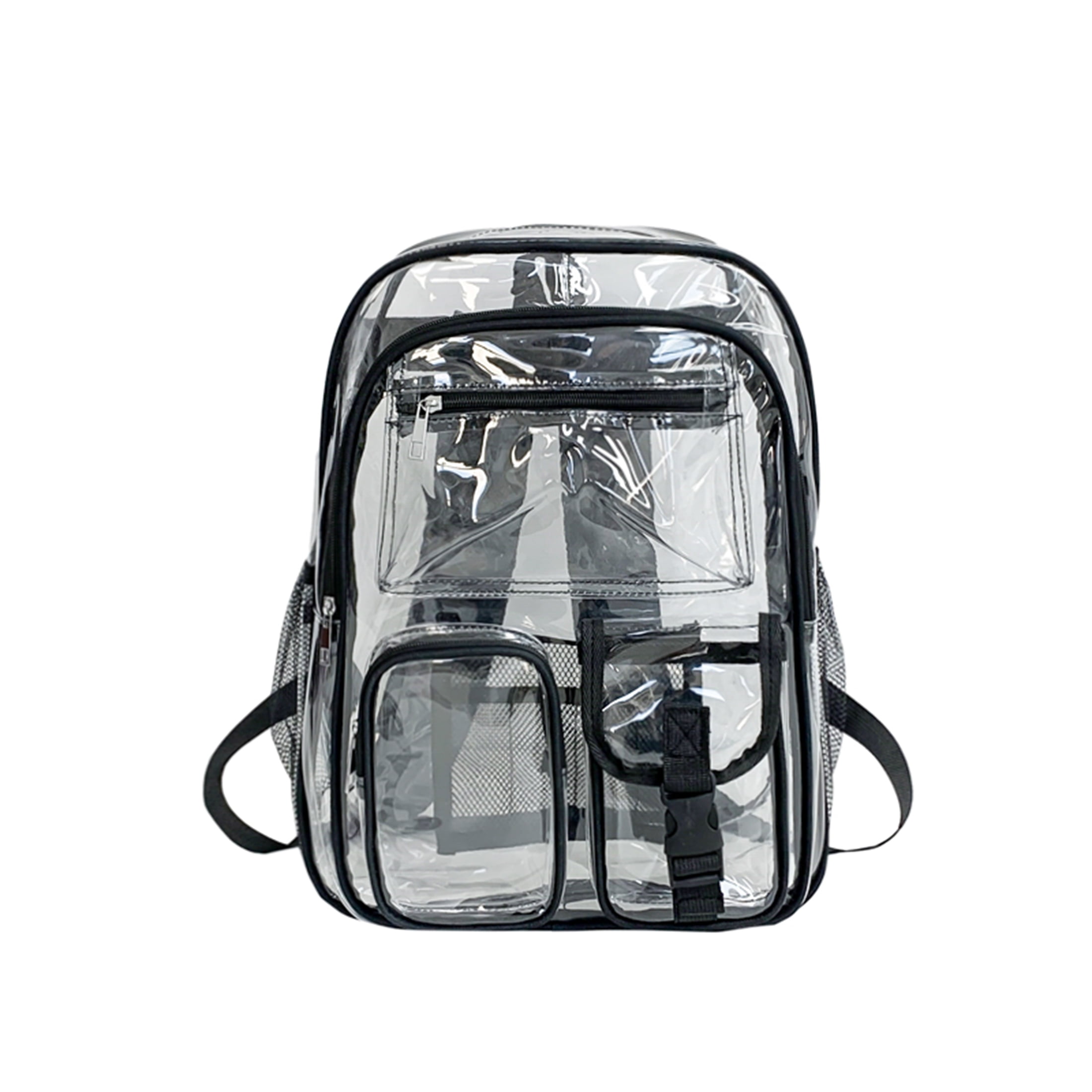 Vichvvy Clear Backpack Heavy Duty Transparent PVC Backpack Clear ...