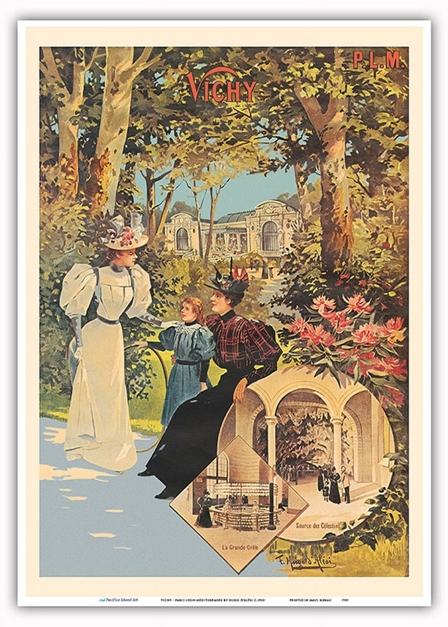 Vichy France - Paris-Lyon-Méditerranée (PLM) - Vintage Railroad Travel ...