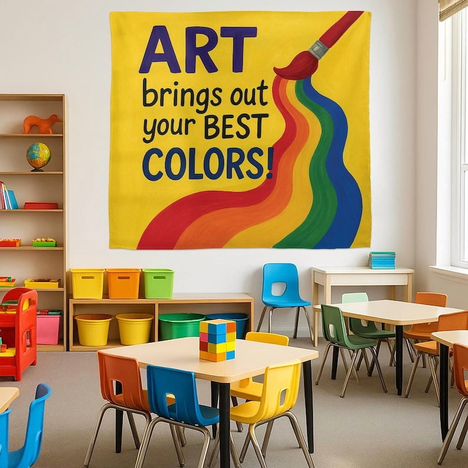 ViciArt Art Brings Out Your Best Colors Tapestry – 30"x40" Polyester ...