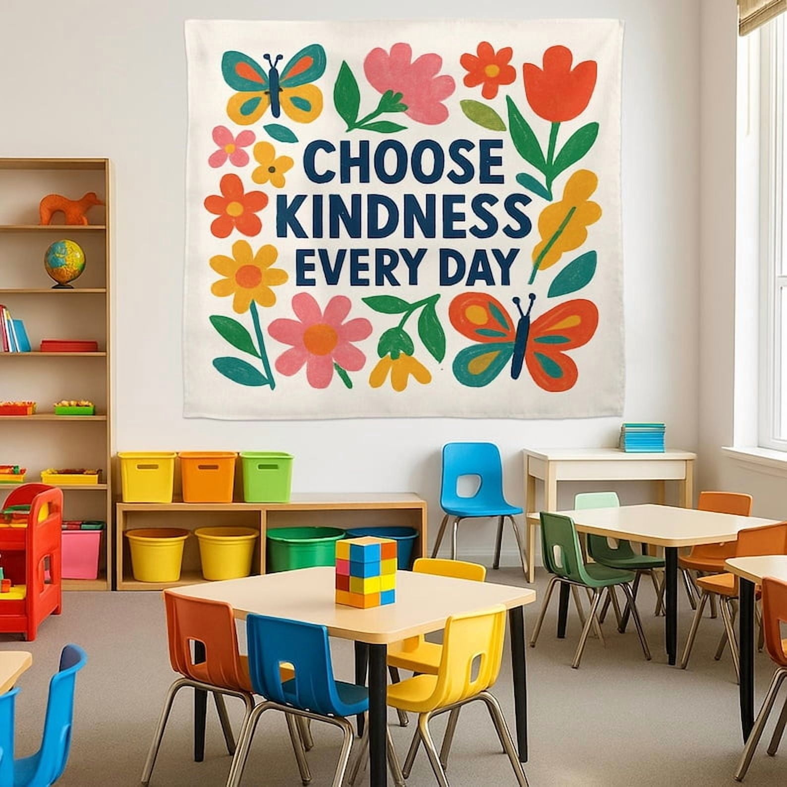 ViciArt Choose Kindness Every Day Wall Tapestry – 30"x40" Polyester ...