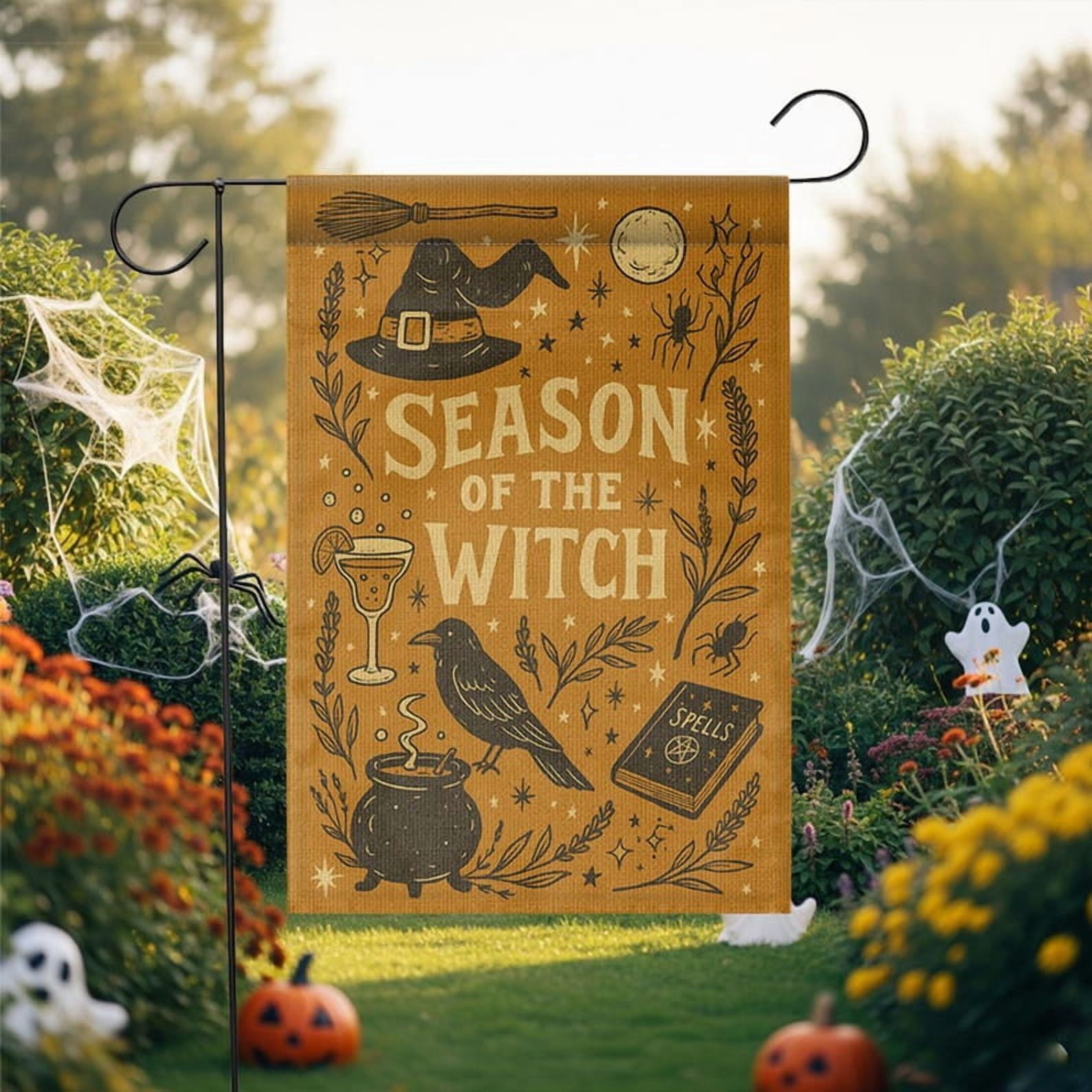 ViciArt Season of the Witch Garden Flag – 36”x60” Spooky Halloween ...