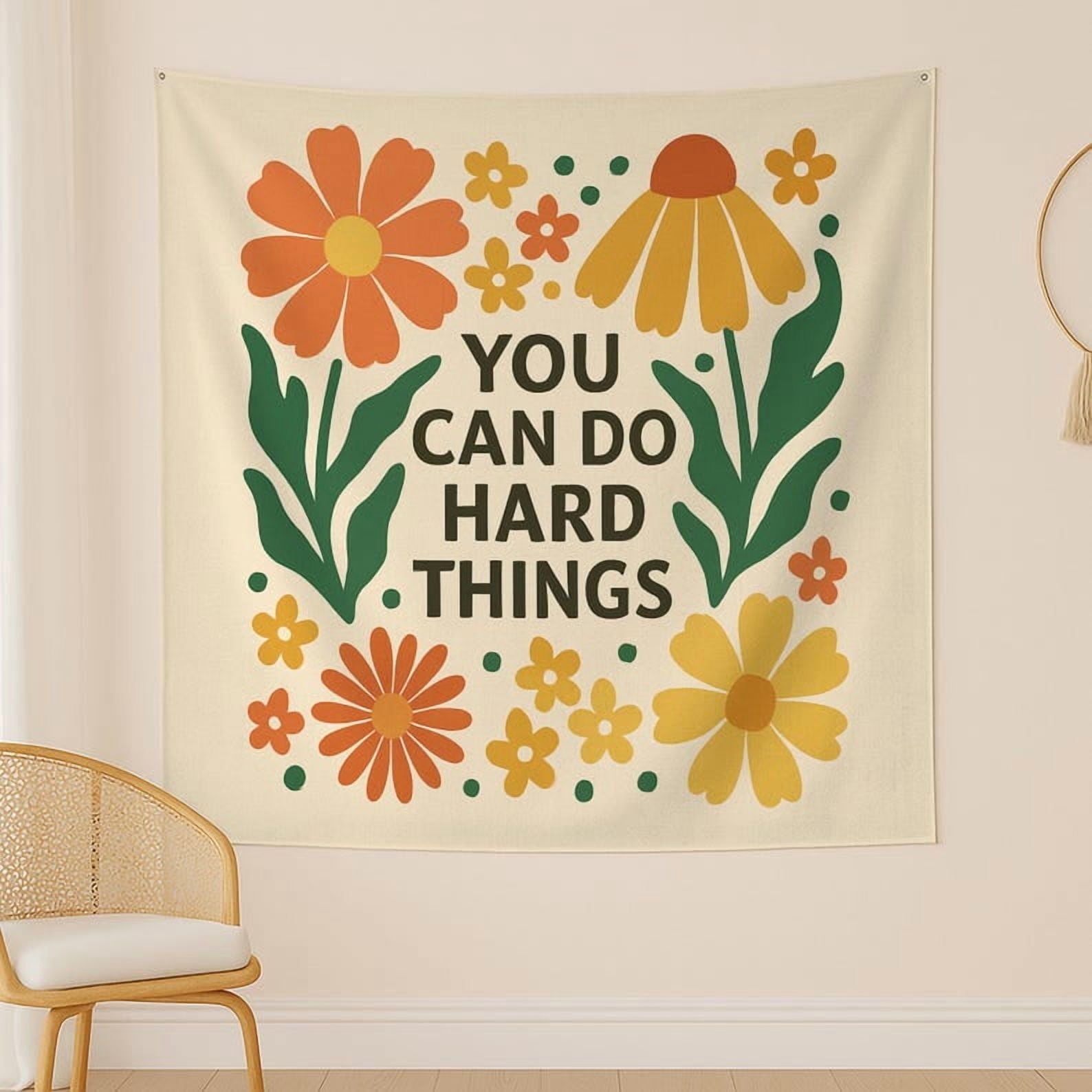 ViciArt You Can Do Hard Things Wall Tapestry – 30"x40" Polyester ...