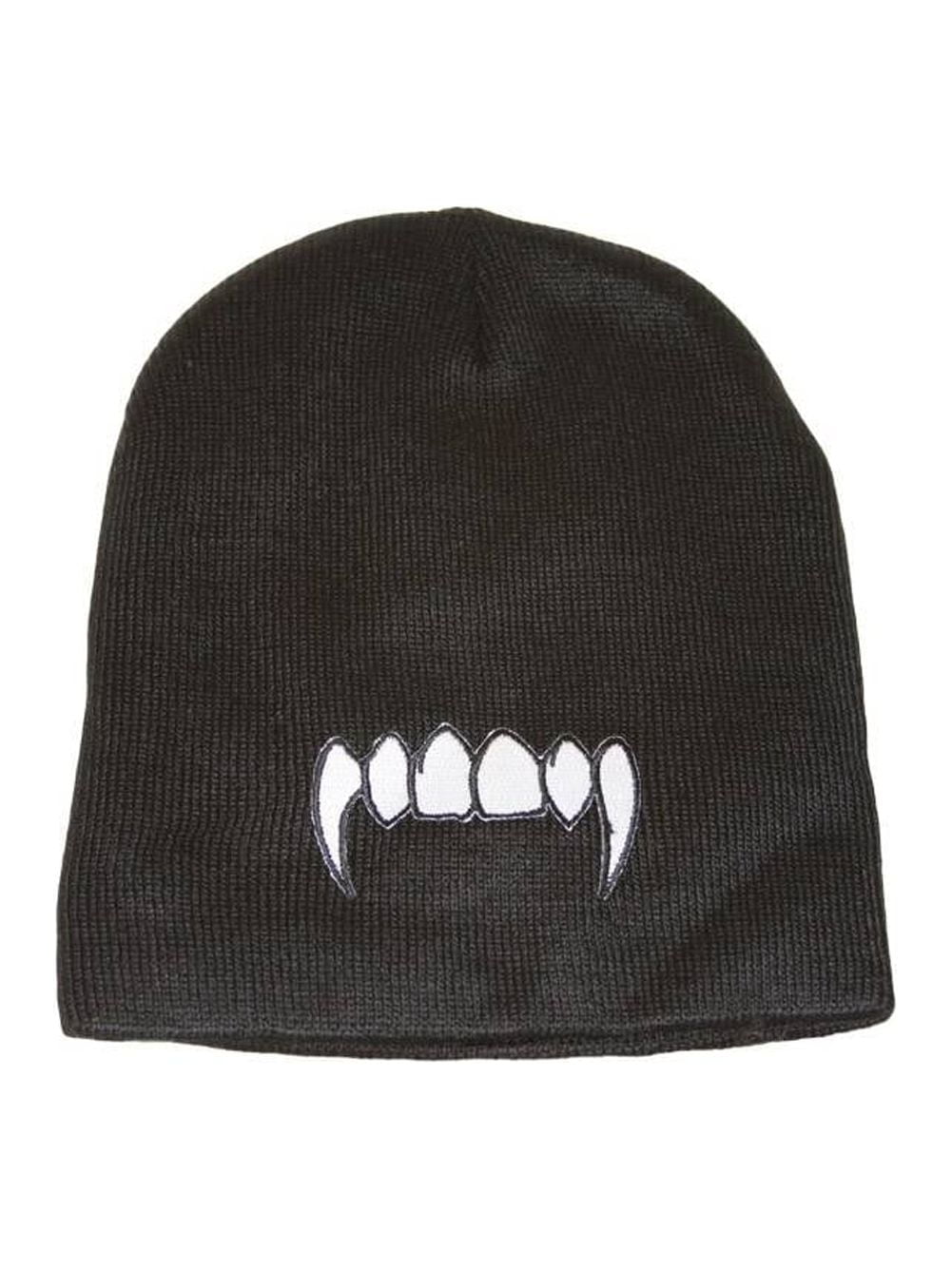 Vicious Fangs Short Beanie Cap - White - Walmart.com