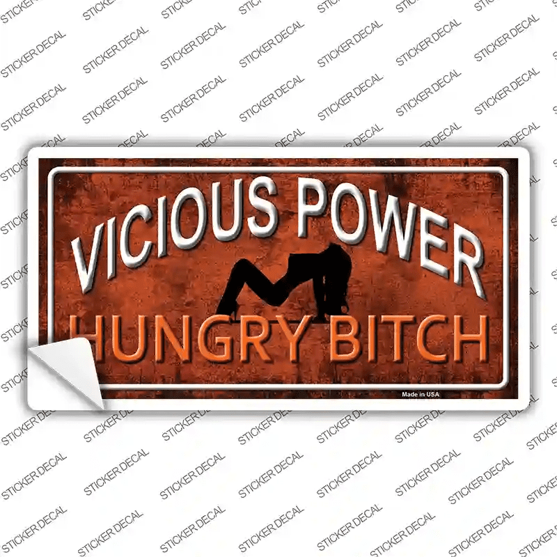 Vicious Power Novelty Sticker Decal Large - Walmart.com