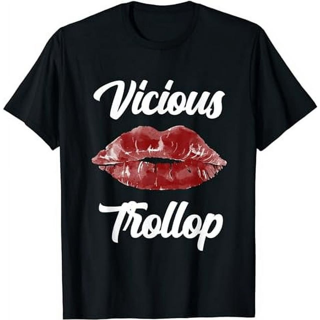 Vicious Trollop Funny Meme Viral Lipstick Lip Color Makeup T-Shirt ...