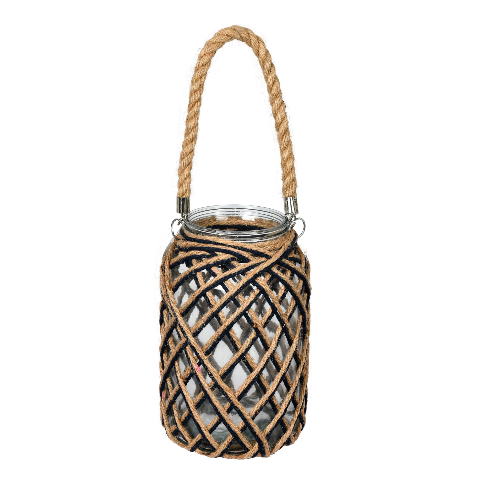 Vickerman Glass Jar in Woven Jute Handle, 10.5 inch - Walmart.com