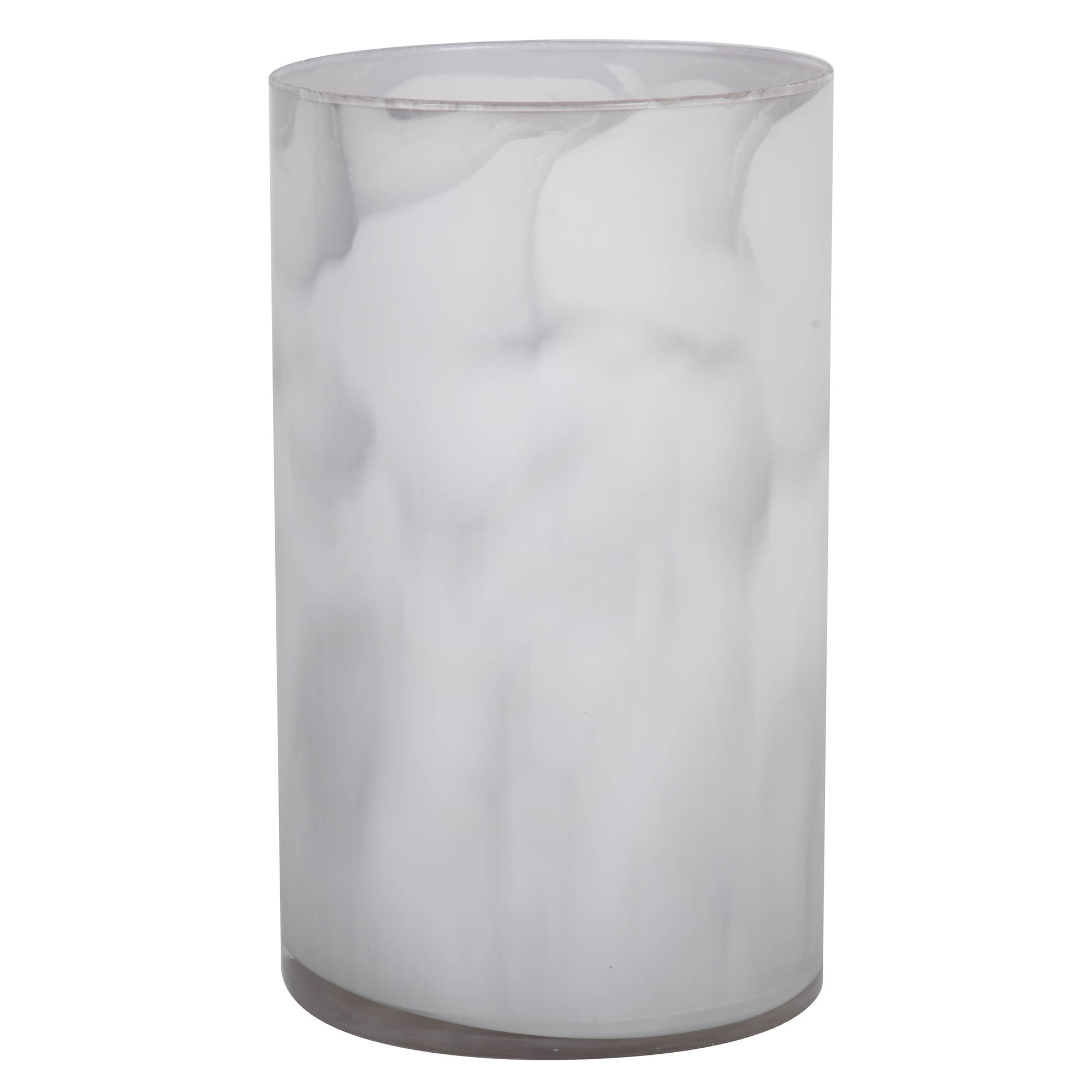 Vickerman 10" Crystal Gray Cylinder Glass Container - Walmart.com